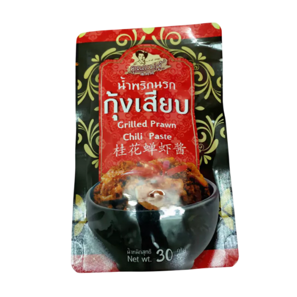 น้ำพริกนรกกุ้งเสียบแบบถุง 30g – 🇪🇺 Delifresh EU