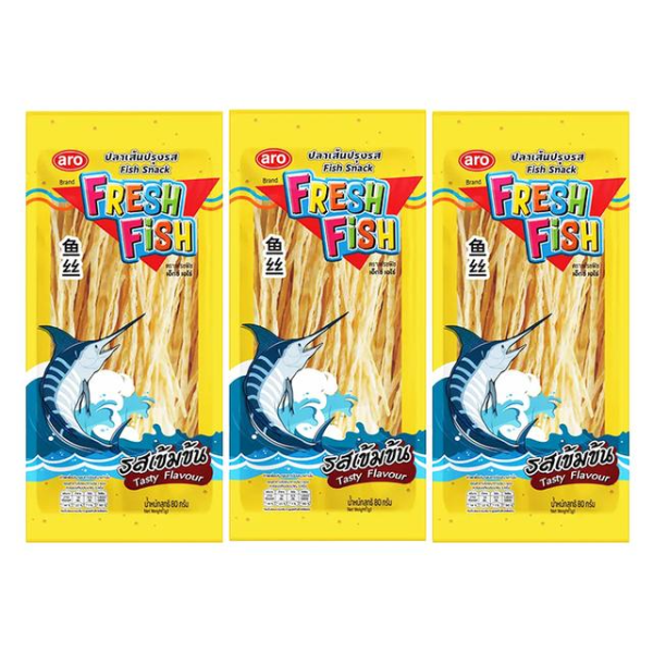 ปลาเส้นปรุงรส รสเข้มข้น 80g ( แพ็ค 3 ) – 🇪🇺 Delifresh EU